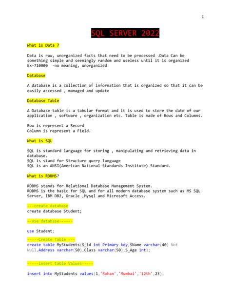 sql server pdf sql databases