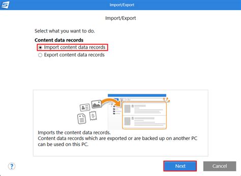 how do i migrate my data in scansnap home to another computer