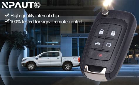 Npauto 2pcs Key Fob Replacement For Chevy Equinox Camaro