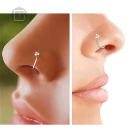 🇲🇾 Ready Stock Fake Piercing Subang Hidung Tanpa Tindik Shopee Malaysia