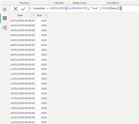 Previous Year Value In Calculated Colum Based On V Microsoft
