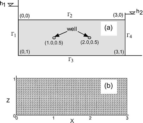 schematic representation of a the two dimensional computational
