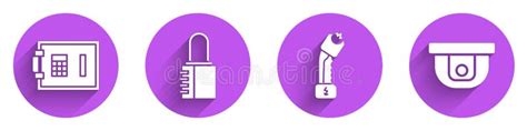set safe safe combination lock police electric shocker and motion