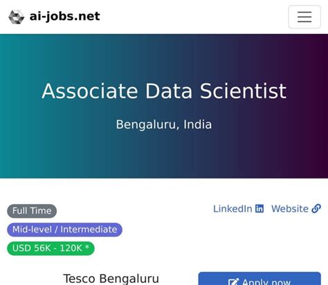 Hiring Associate Data Scientist In Bengaluru India Raimljobs