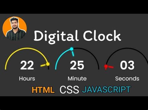 how to create digital clock using html css and JavaScript | html css and JavaScript mini project ...