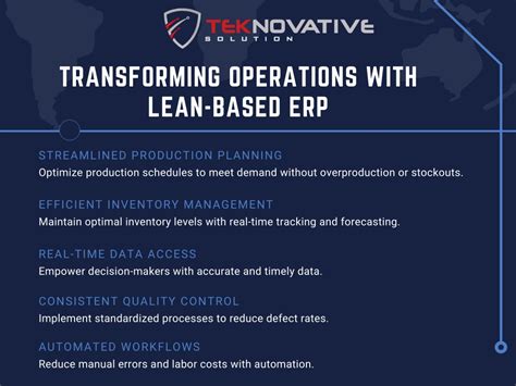 Ppt Unlock Business Potential With Lean Manufacturing Based On Erp