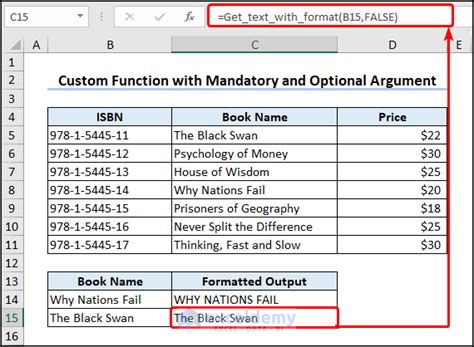 How To Create Custom Function In Excel VBA
