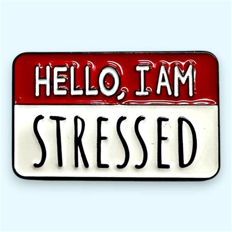 Hello Im Stressed ハロー ピン ピンバッジ バッジ メモ ポスト投函 Cp Select 通販 Yahoo ショッピング