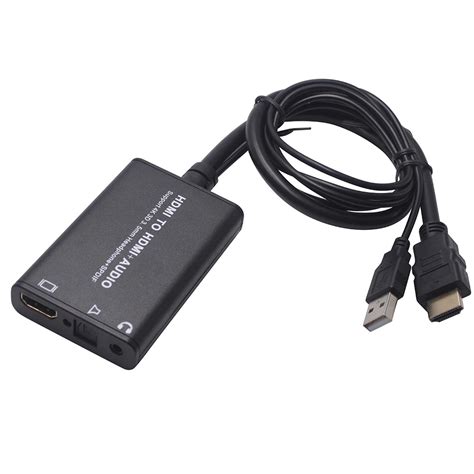 HFES New HDMI Audio Splitter + Fiber HDMI TO HDMI+AUDIO(SPDIF) 4Kx2K 3D ...