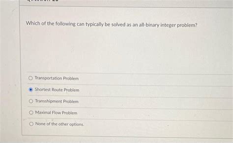 solved which of the following can typically be solved as an