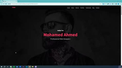 mohamed ahmed on linkedin route fokir website with responsive html css