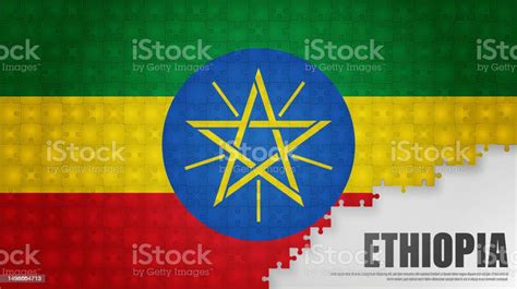 Eps10 Vector Patriotic Background With Ethiopia Flag Colors Stock
