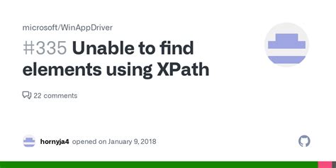 Unable To Find Elements Using Xpath · Issue 335 · Microsoft