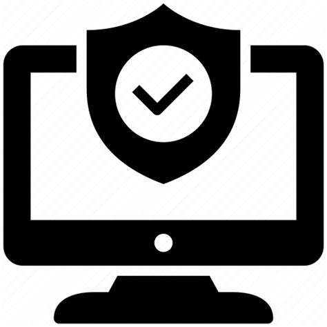 Cyber Security Shield Protection Computer Server Technology Icon Download On Iconfinder