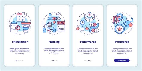 Time Management Prioritization Loop Infographic Vector Image