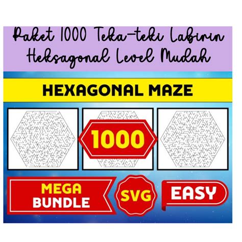 Jual Paket 1000 Teka Teki Labirin Heksagonal Level Mudah Shopee Indonesia
