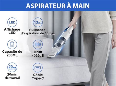 vicsonic aspirateur à main sans fil aspirateur de voiture puissant