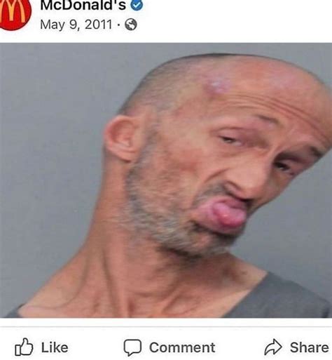 Weird Goofy Ahh Pictures Mcdonalds Hairline Goofy Mugshots The Funny