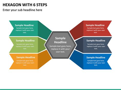 PowerPoint Hexagon With Steps