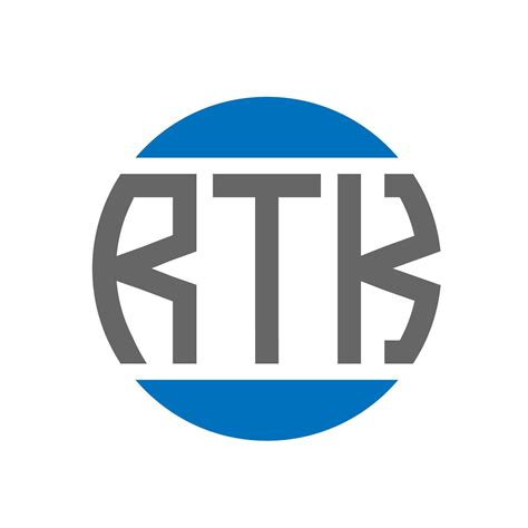 RTK letter logo design on white background. RTK creative initials ...