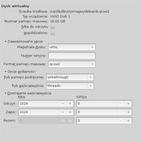 Kvm Virtualization Gentoo Virt Manager Io Throttling Server Fault