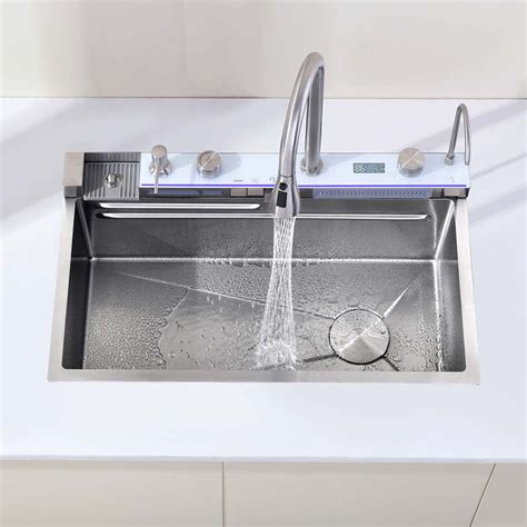 30 X 18 Inch Stainless Steel Smart Kitchen Sink With Temperature