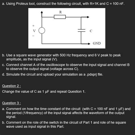 solved a using proteus tool construct the following
