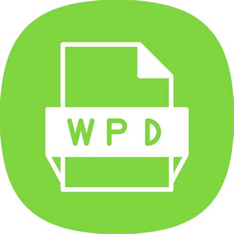 wpd file format icon 16903774 vector art at vecteezy