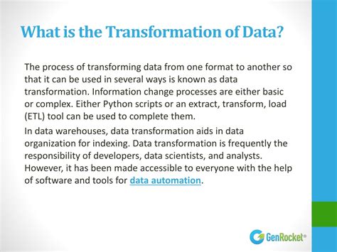 ppt expert guide to data transformation tool powerpoint presentation