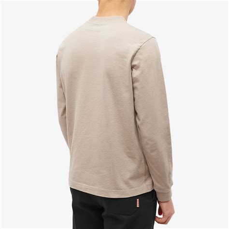 Acne Studios Long Sleeve Erwin Stamp T Shirt Mushroom Beige End Kr