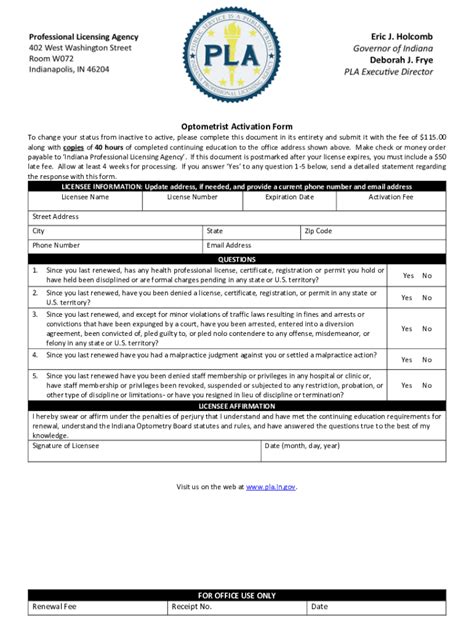 Fillable Online Optometrist Activation Form Fax Email Print
