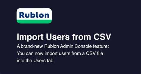Import Users From A Csv File Rublon