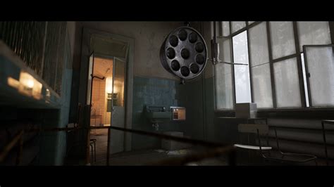 artstation abandoned asylum [ue4] game assets