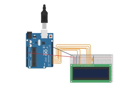 circuit design display lcd tinkercad