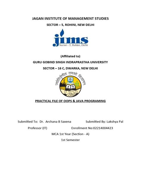 Javapractical Pdf Control Flow Object Oriented Programming
