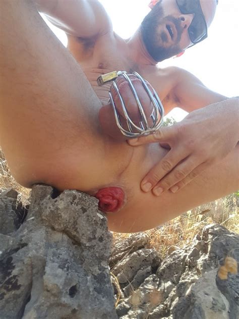 He Wears A Chastity Cage But His Hot Wide Open Iwantthesenow