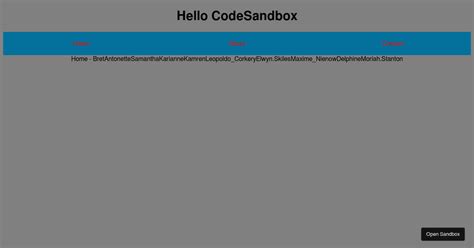 Router Issue Fix Codesandbox