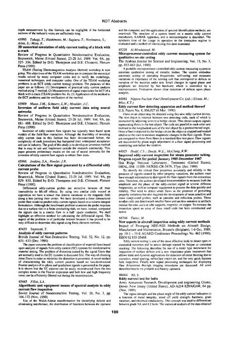 Pdf Inversion Of Uniform Field Eddy Current Data Using Neural