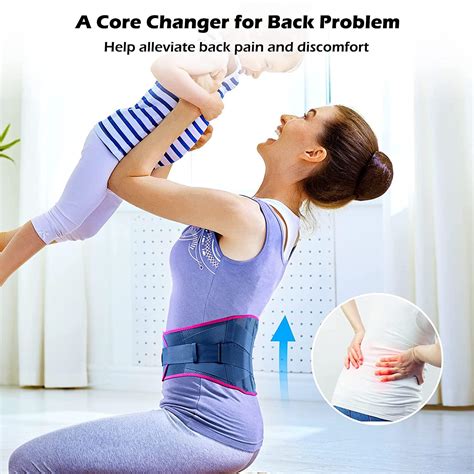 Freetoo Lower Back Brace For Men And Women Lumbar Support Belt For