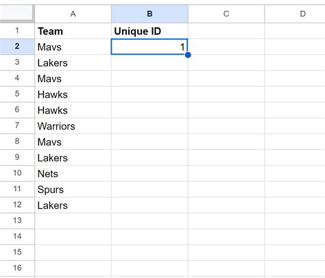 How To Generate Unique Identifiers In Google Sheets