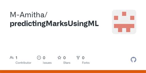 Github M Amitha Predictingmarksusingml