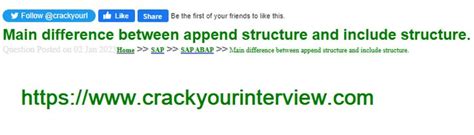 Difference Between Append Structure And Include Structure