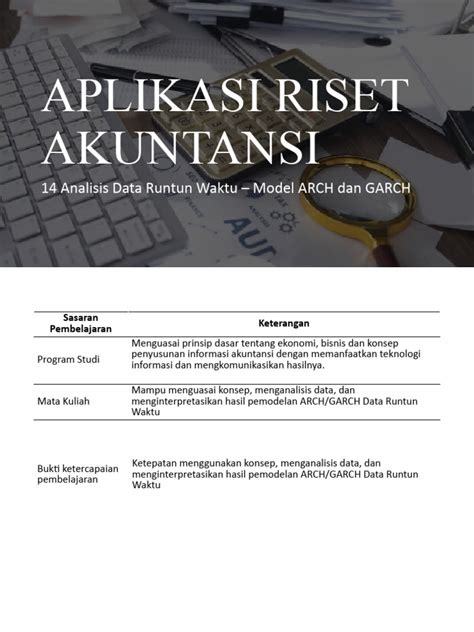 14 Analisis Data Runtun Waktu Arch Dan Garch Pdf