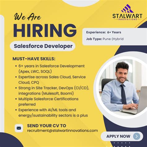Salesforcejobs Developerhiring Immediatejoiners Punejobs Hybridwork Stalwart Innovations