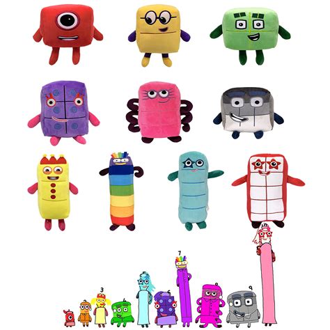 Buy Numberblocks Plush Stuffed Toys Stuffed Toy Anime Number Plushie