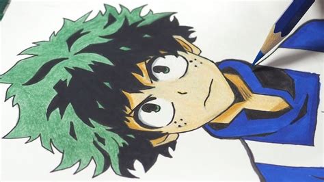 How To Draw Deku Step By Step My Hero Academia Anime Drawings Tutorials Drawings Anime