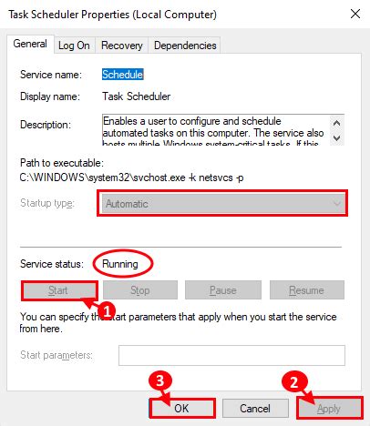 Fix Task Scheduler Is Not Running Properly In Windows