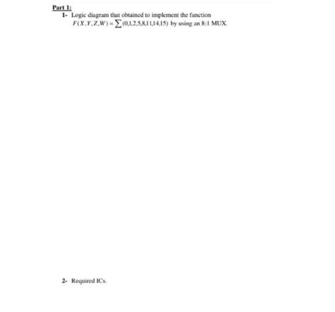Solved Part Logic Diagram That Obtained To Implement Chegg