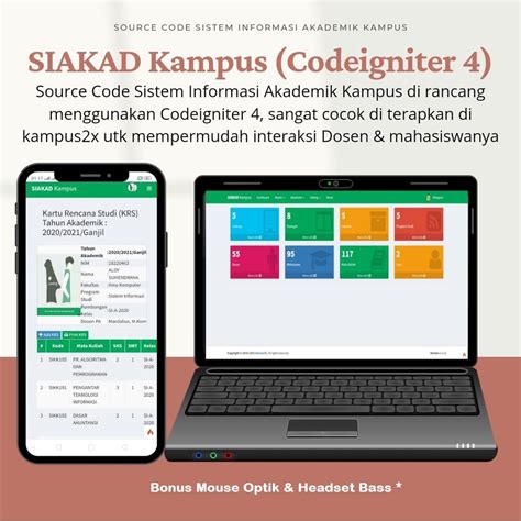 Jual Source Code Siakad Kampus Codeigniter Shopee Indonesia