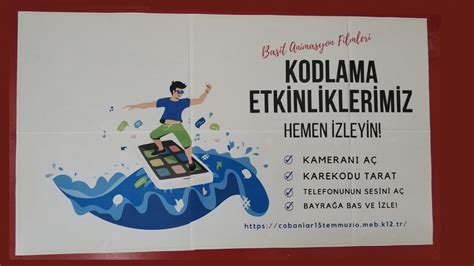 Çobanlar İlçemizde İlk Defa Kodlama İle Basit Animasyon Filmleri Yapıldı Çobanlar 15 Temmuz